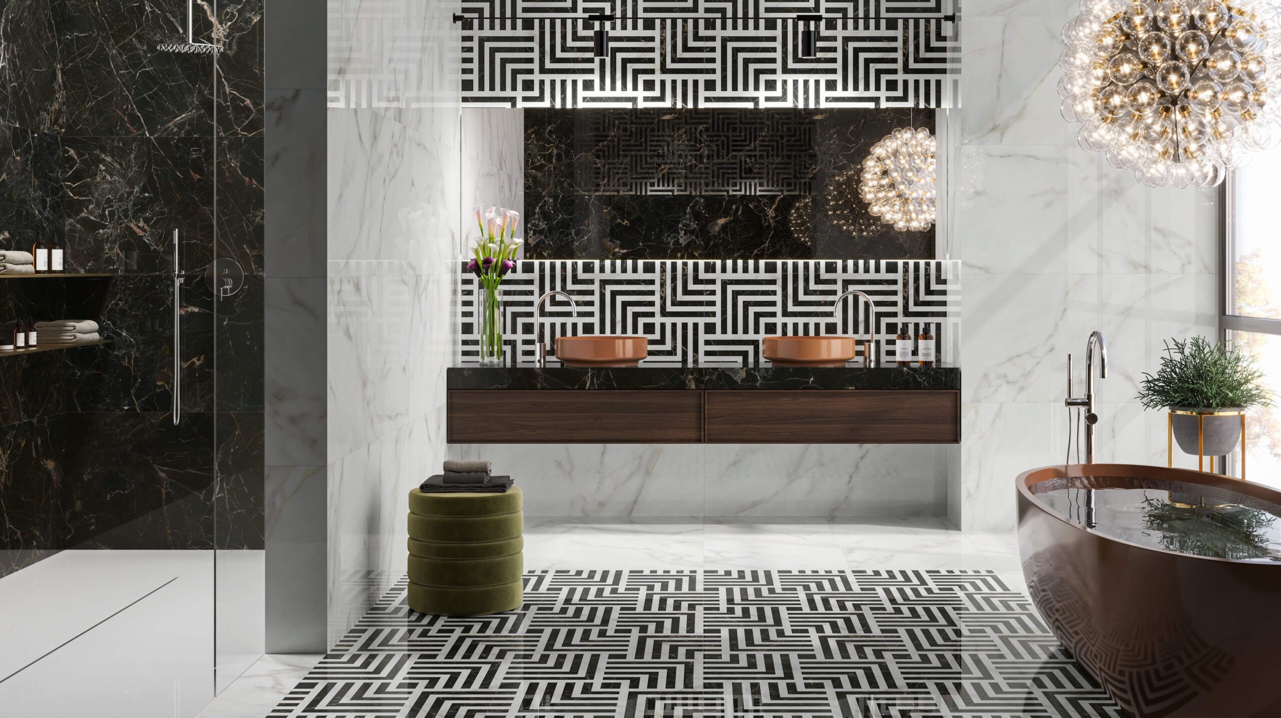 Venus Ceramic Tiles Venus Black Stone Effect 16mm Outdoor Porcelain
